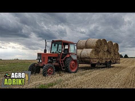 Zwożenie Słomy 2023 40 tka na przepale MTZ 82 Ursus C 4011
