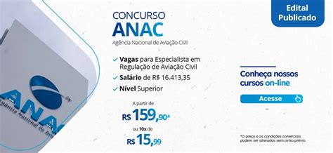 Saiu o edital do Concurso ANAC salário de R 16 mil