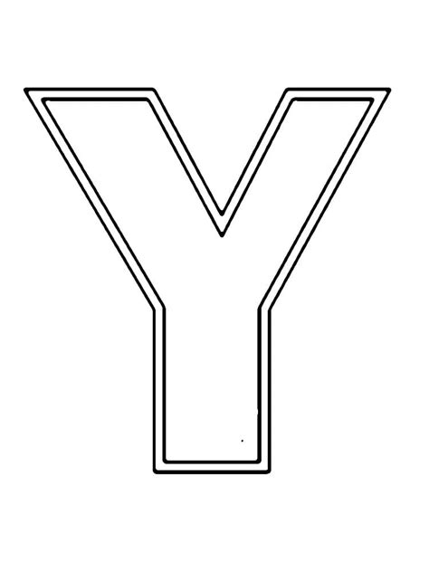 Coloriage Lettre Y Imprimable télécharger et imprimer gratuit sur