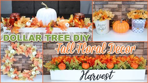 DOLLAR TREE DIY FALL FLORAL DECOR HOMEMAKING LIFESTYLE YouTube