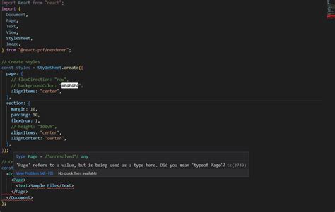 React Pdf Not Working With Typescript On Node JS Express Issue