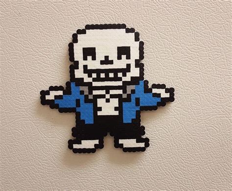Sans Undertale Perler Beads Skeleton 8 Bit Papyrus Under Tale