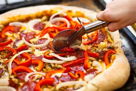 Homemade Fresh And Tasty Pizza Stock Photo Image Of Tasty Kitchen