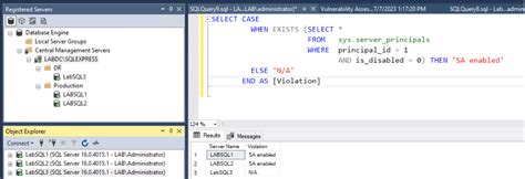 Sql Server Vulnerability Assessment Script SQL Server Consulting