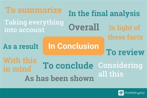 Good Conclusion Sentences What Is A Good Closing Sentence For A