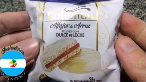 Lulemuu Alfajor De Arroz Blanco Con Relleno Sabor Dulce De Leche Libre