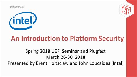 pdf an introduction to platform security introduction to · chipsec platform security