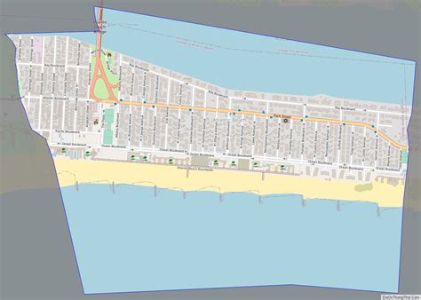 Map Of Atlantic Beach Village New York Thong Thai Real