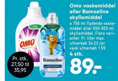 Omo Vaskemiddel Flydende Bilka April 2023 Alle Tilbudsavis