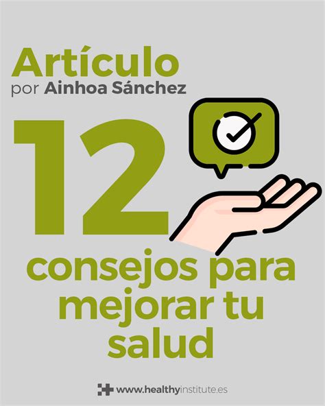 Consejos Para Mejorar Tu Salud Healthy Institute