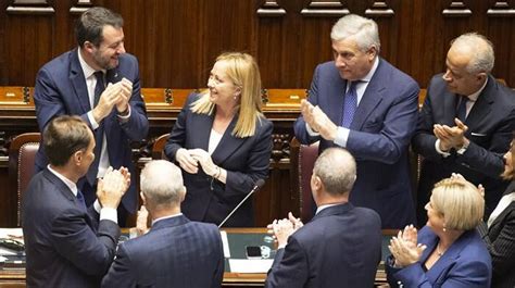 Il Governo Meloni ottiene la fiducia alla Camera 235 sì 154 i no Il