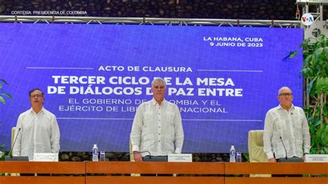 Colombia Gobierno Y ELN Anuncian Cese Al Fuego Bilateral Para El 3 De
