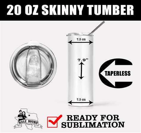 20 Oz Skinny Tumbler Template