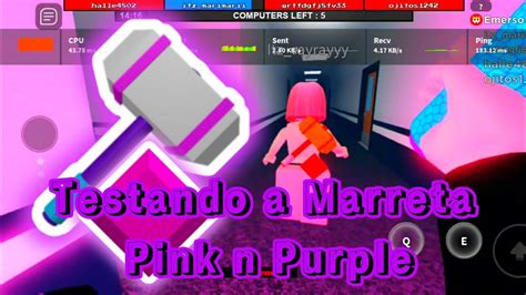 Testando A Marreta Pink N Purple Flee The Facility Roblox YouTube