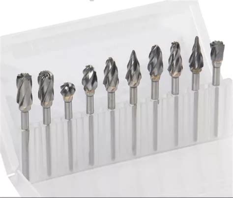 Kit Jogo 10 Fresas Lima Rotativa Metal Duro Para Alumínio Frete grátis