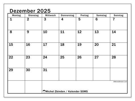 Kalender Zum Ausdrucken 50 Michel Zbinden DE