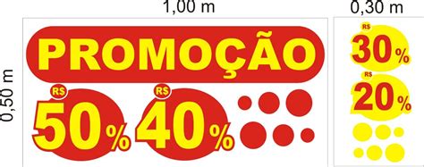 Adesivo P Vitrine Loja Promoção Kit 2 Cores editável R 39 99 em