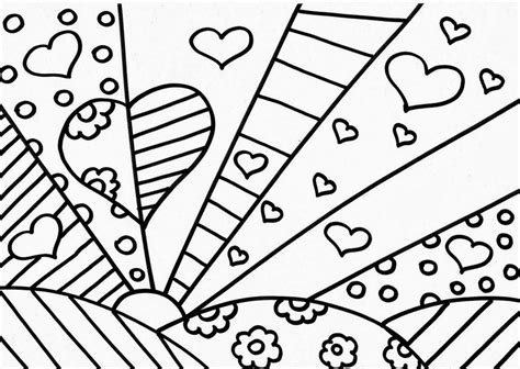Atividades de Alfabetização Romero Britto para colorir