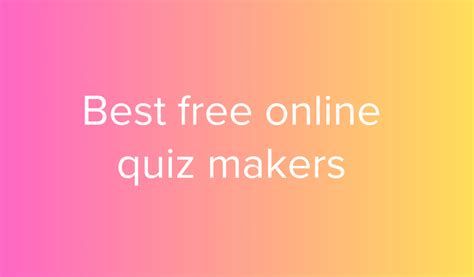 Best Free Online Quiz Makers For Responsly