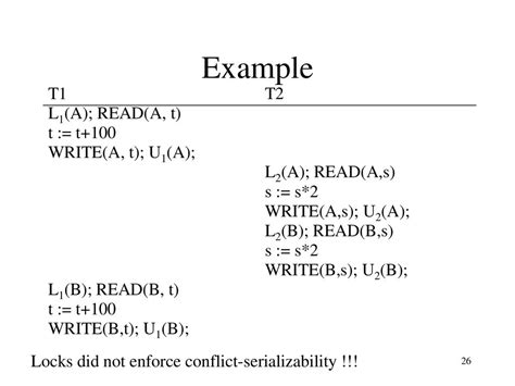 introduction to database systems cse 444 lectures 17 18 concurrency control november 5 7 ppt