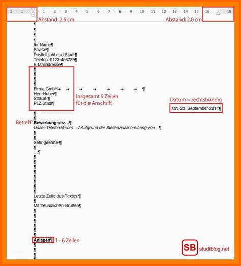 DIN 5008 Geschäftsbrief mit Zeilennummern Einfach erklärt Einfaches