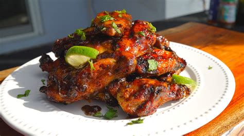 Sweet Chili Jerk Wings Recipe Grilled Chicken Recipe Appetizer Idea