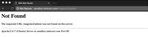 SOLVED Magento The Requested Was Not Found On This Server