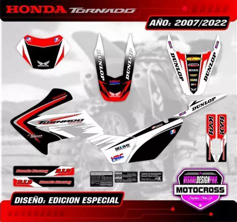 Kit Calcos Grafica Honda Tornado Xr Laminados En Venta En Lomas