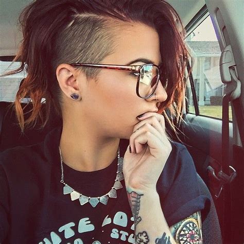 Shaved One Side Of Head