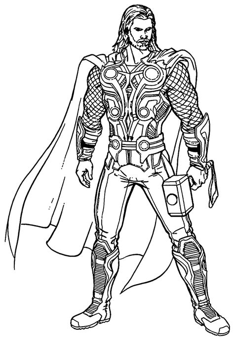 30 Desenhos de Thor para colorir Dicas Práticas
