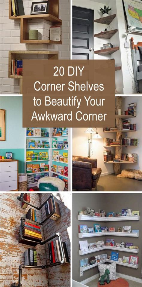 20 DIY Corner Shelves To Beautify Your Awkward Corner 2017 Corner