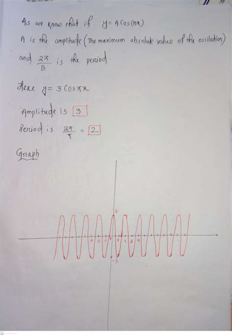 [solved] determine the amplitude and period of the following function then course hero