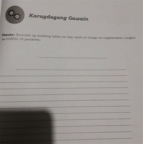 Sumulat Ng Maikling Talata Na May Sanhi At Bunga Na Naglakarawan