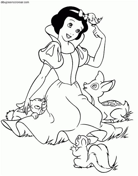 Dibujo De Blancanieves Para Imprimir Y Pintar Dibujos Para Colorear