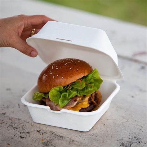 Pojemnik Na Burgera Z Pulpy Trzciny Cukrowej X X Cm Szt