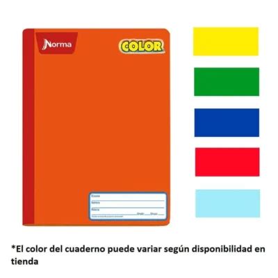 Cuaderno Profesional Doble Raya Colores 100 Hojas Norma Ultra Fiesta