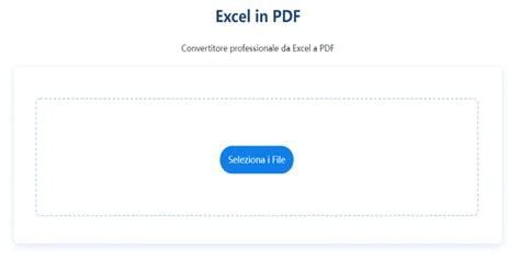 Convertire Da Excel A PDF