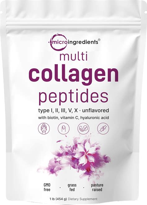 Amazon Multi Collagen Peptides Powder 16 Oz Hydrolyzed Protein