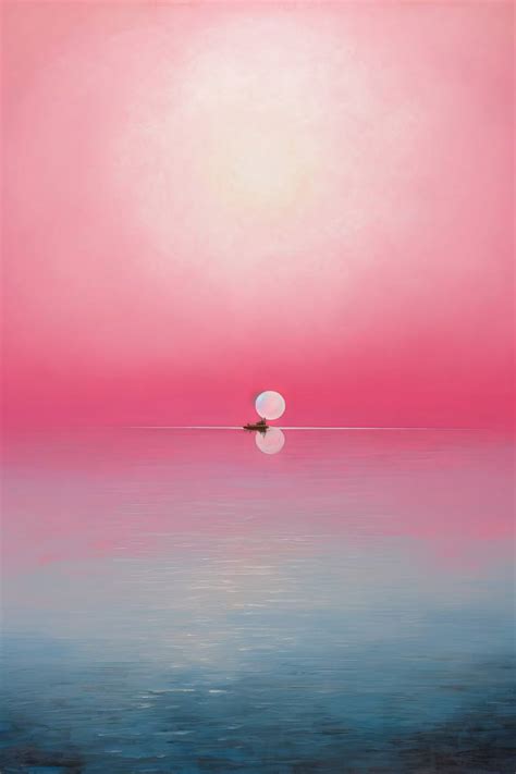 Floating Pink AI Generated Art With Shades Of Pink Painting By AI Art