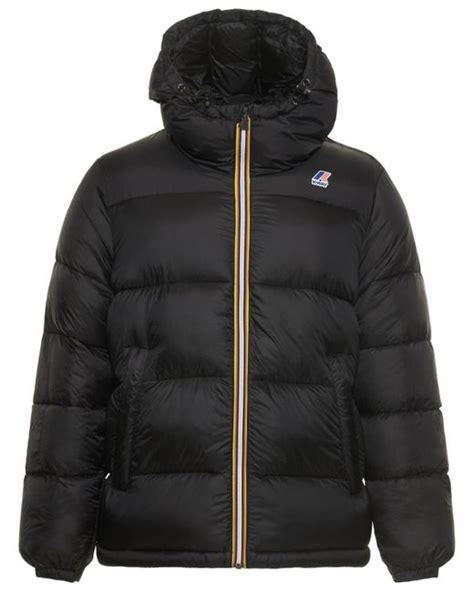 K Way Le Vrai 3 0 Claude Puffer Jacket In Black For Men Lyst UK