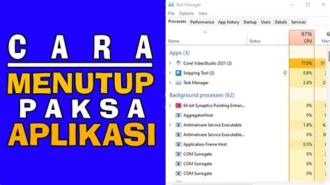 Cara Menutup Paksa Aplikasi Yang Tidak Bisa Di Close Youtube
