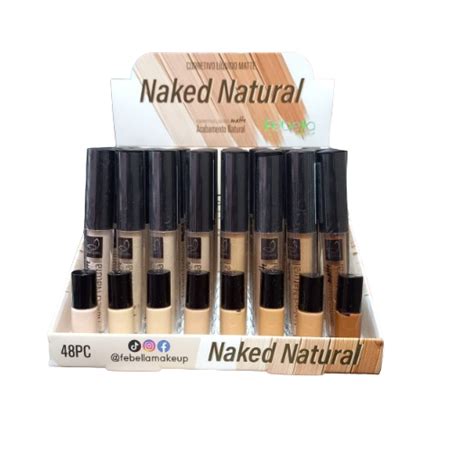 Box C Un Corretivo L Quido Matte Naked Natural Cl Febella