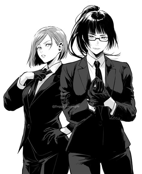 Kugisaki Nobara And Zen In Maki Jujutsu Kaisen Drawn By Kisaragi Mizu