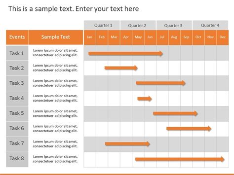 Gantt Chart Template For Powerpoint