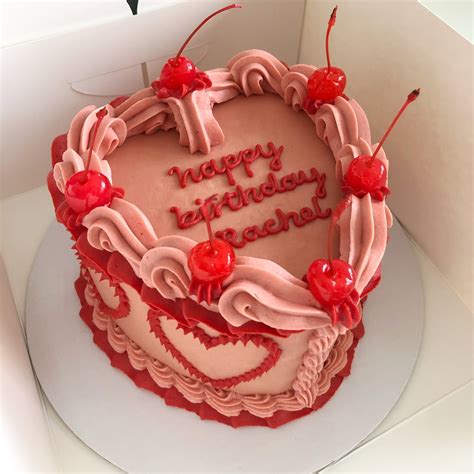 Vintage Heart Cake Piecesbakery