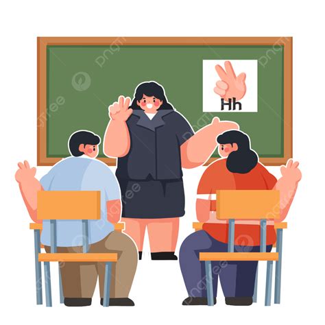 Orang Tuli Dan Cacat Belajar Bahasa Isyarat Tuli Tuli Tidak