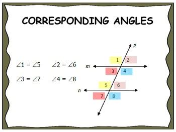 Geometry Unit Angles And Parallel Lines Word Wall Tpt