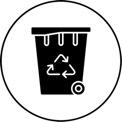 Cone Da Lixeira De Reciclagem Vetor Premium
