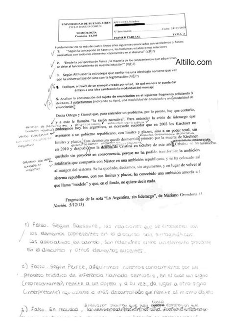 Modelo de Examen Primer y segundo parcial Cátedra Vitale Semiologia