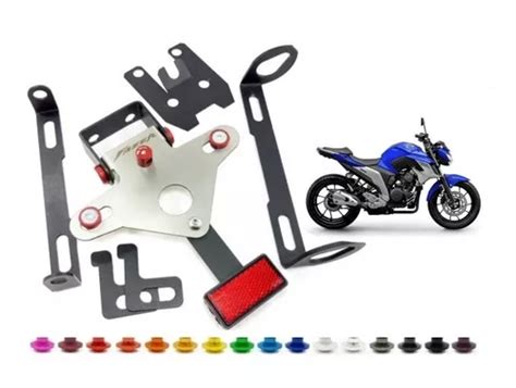 Eliminador Rabeta Inox Completo Fazer Fz Parafuso Cor